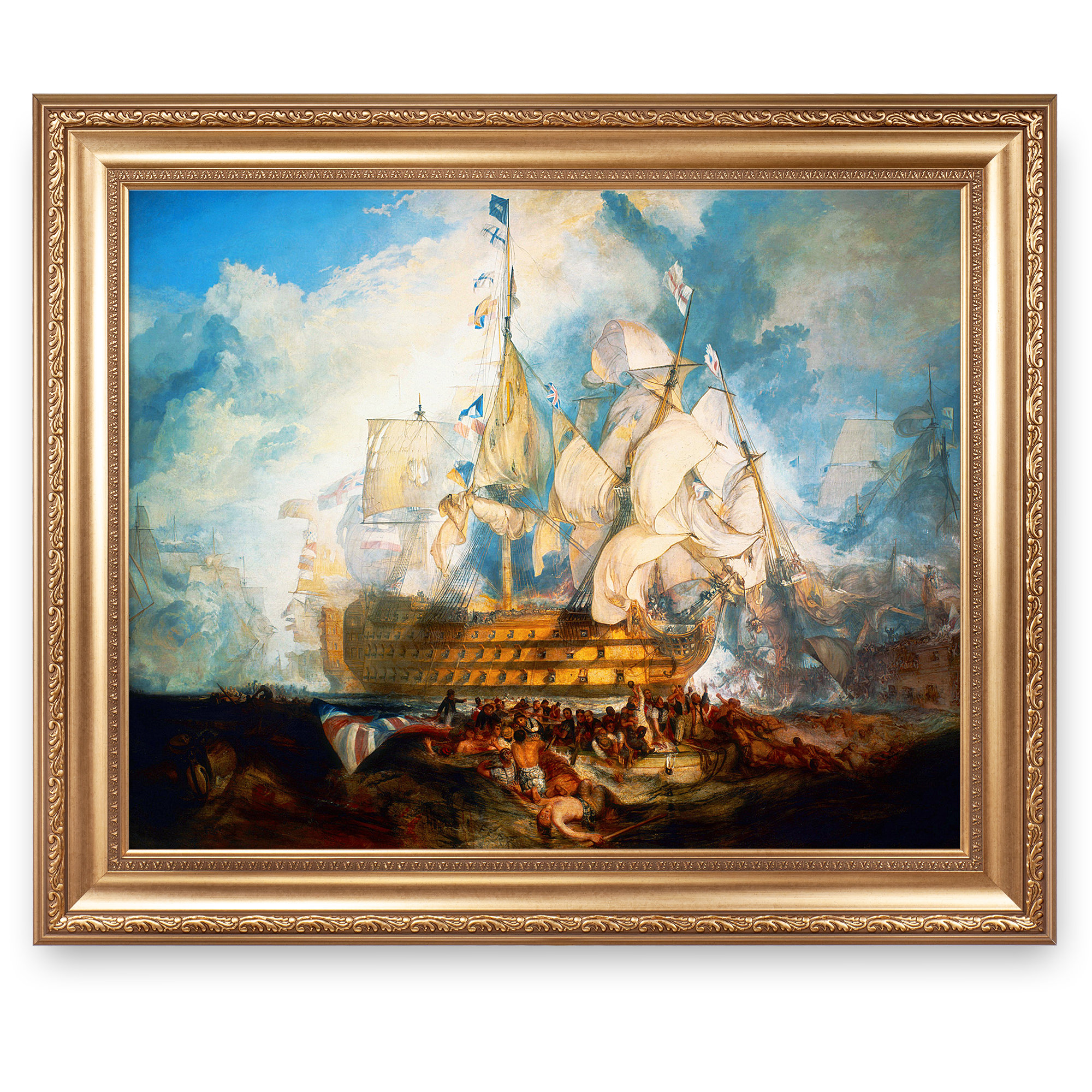 Alcott Hill® The Battle of Trafalgar by J. M. W. Turner Sailboat ...