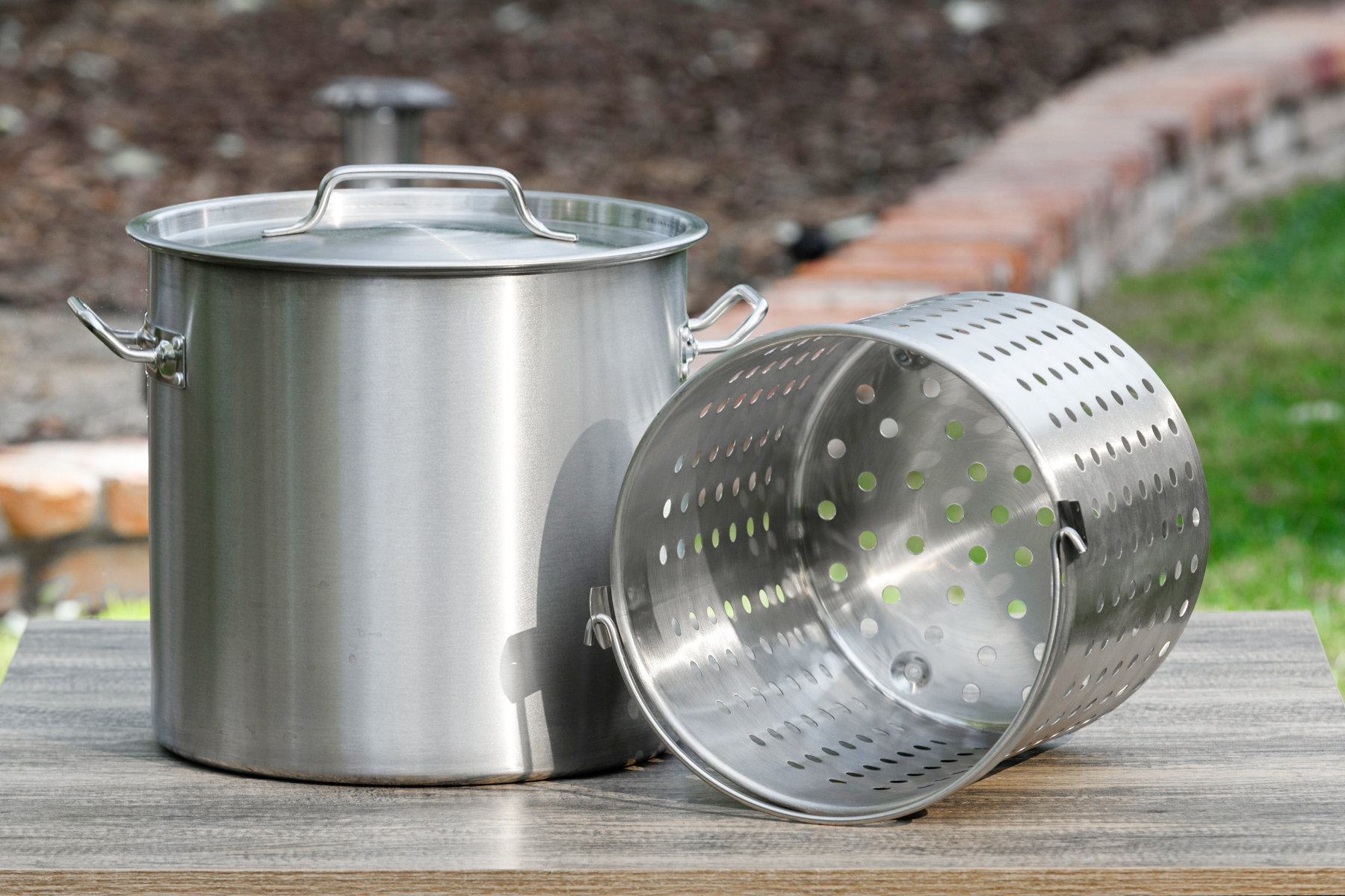 Barton Stainless Steel Stock Pot with Strainer Basket & Reviews | Wayfair