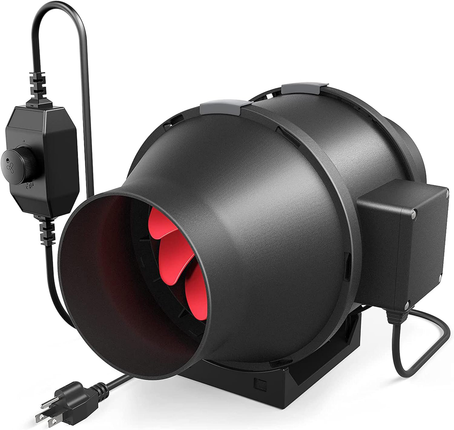 iPower 4 Inch 200 CFM Exhaust Inline Duct Fan with Variable Speed ...