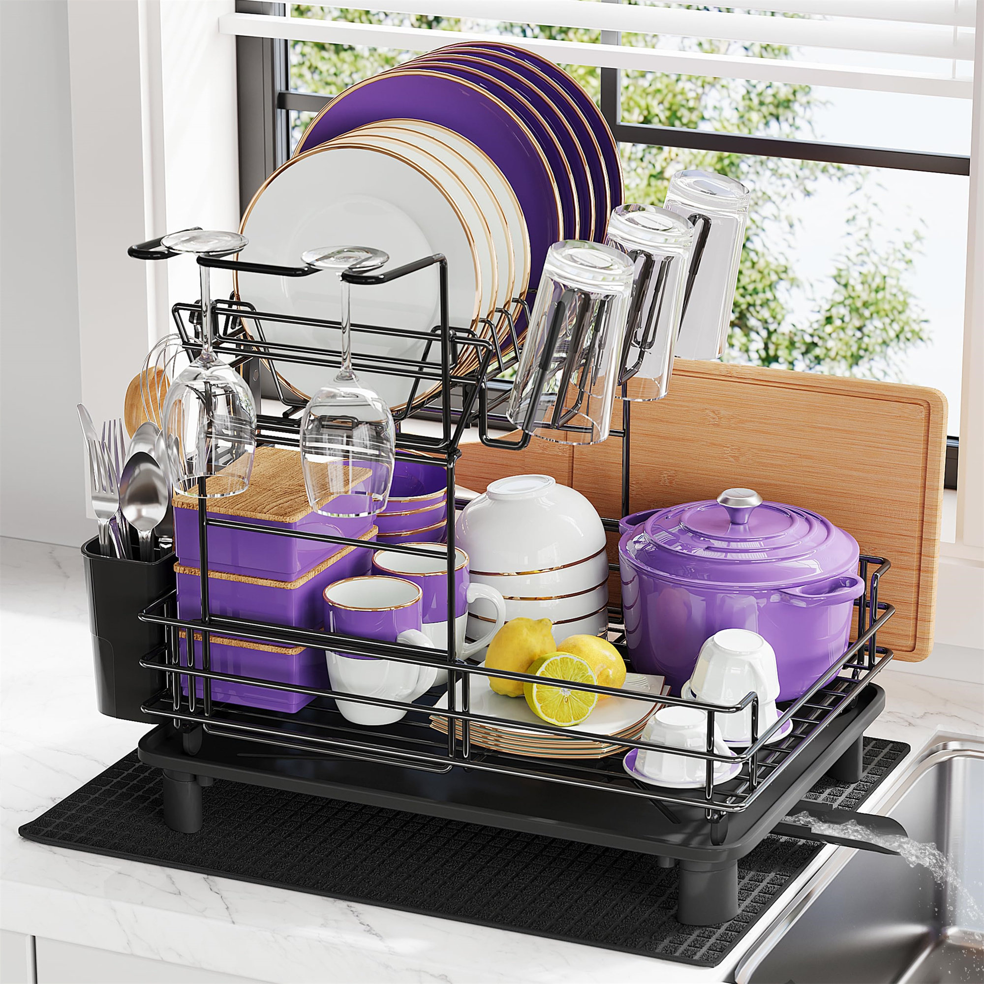 YITAHOME Stainless Steel Dish Rack | Wayfair