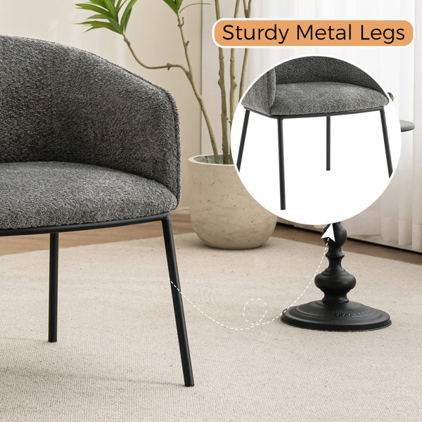 Corrigan Studio® Omak Dining Accent Arm Barrel Chair & Reviews | Wayfair