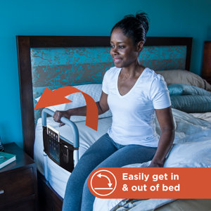 HEALTHCRAFT Assista-Rail, Fixed Bed Rail For Seniors Featuring Anti ...