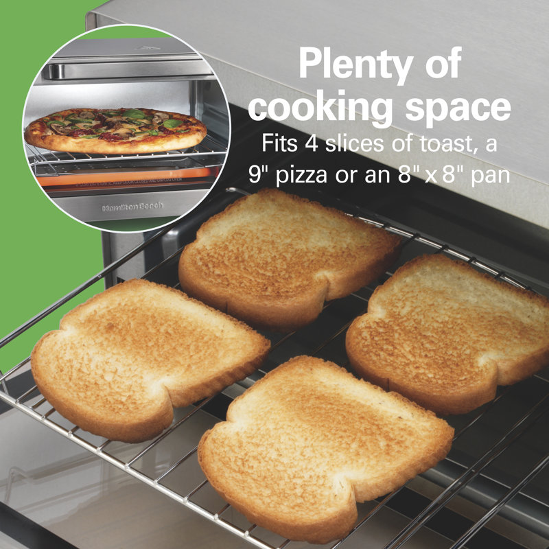 Hamilton Beach® Sure-Crisp Toaster Oven Air Fryer Combo, Fits 9 Pizza ...