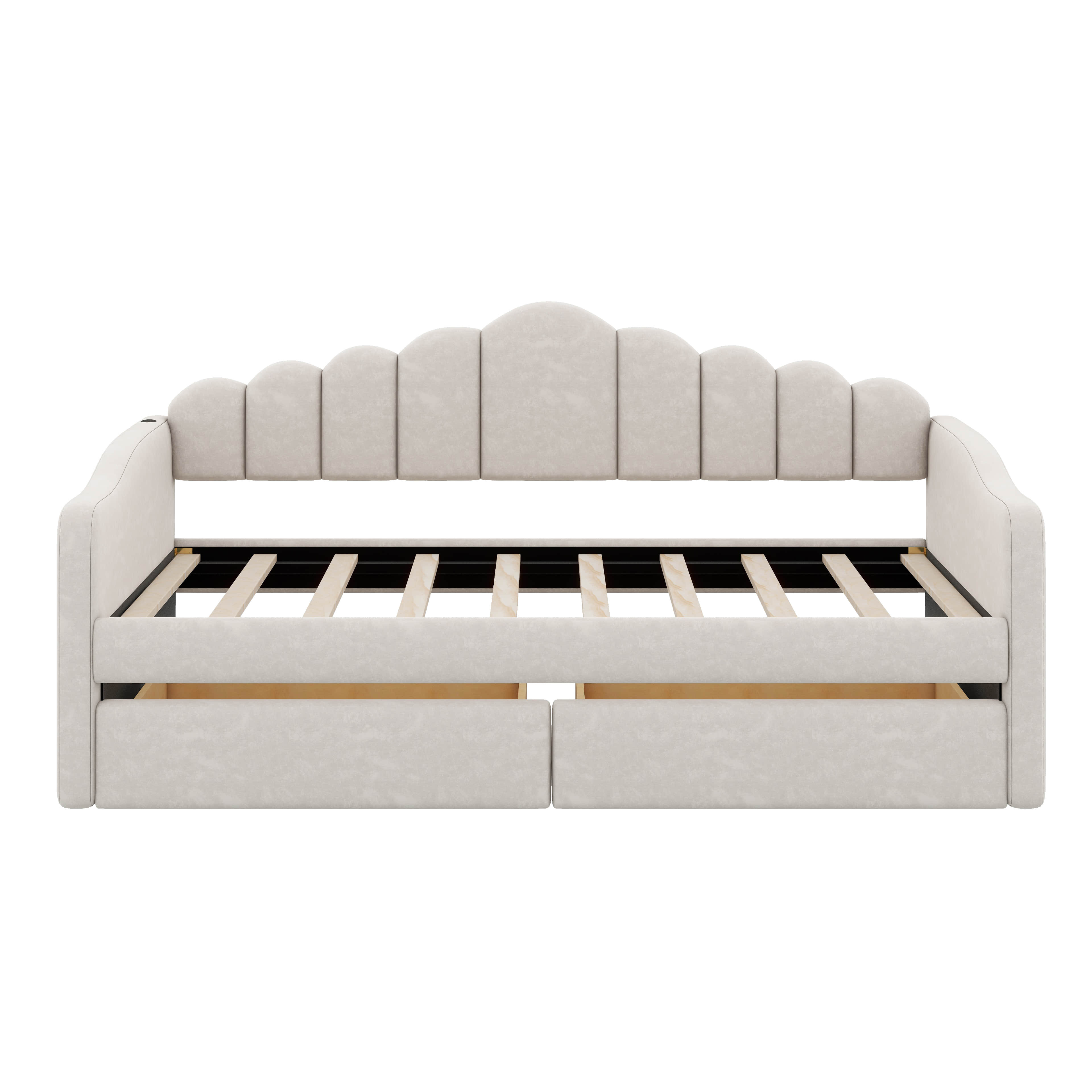 Mercer41 Celisha Upholstered Daybed Storage Bed with drawers | Wayfair