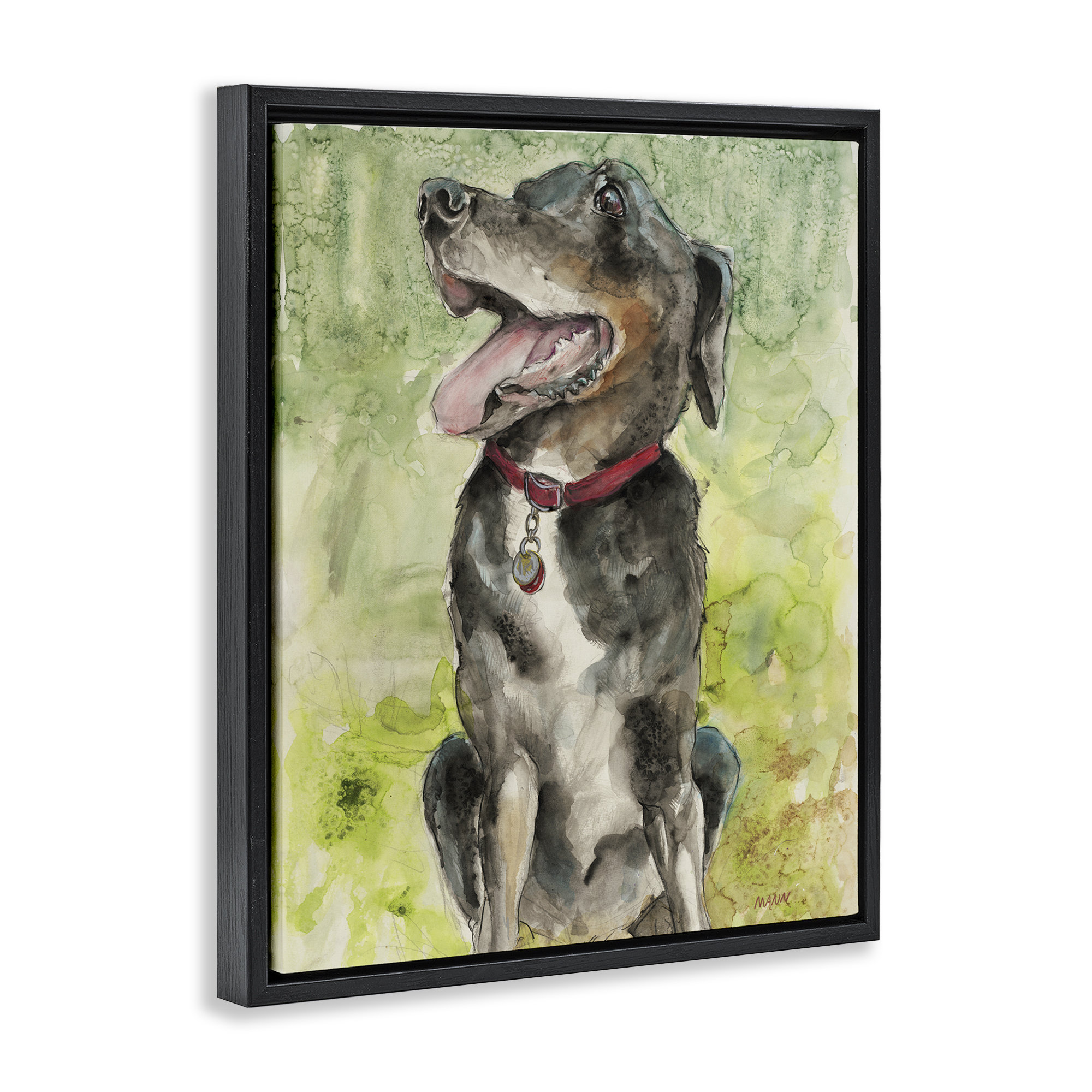 Latitude Run® A Dog's Happiness Floating Frame, design by Patti Mann ...
