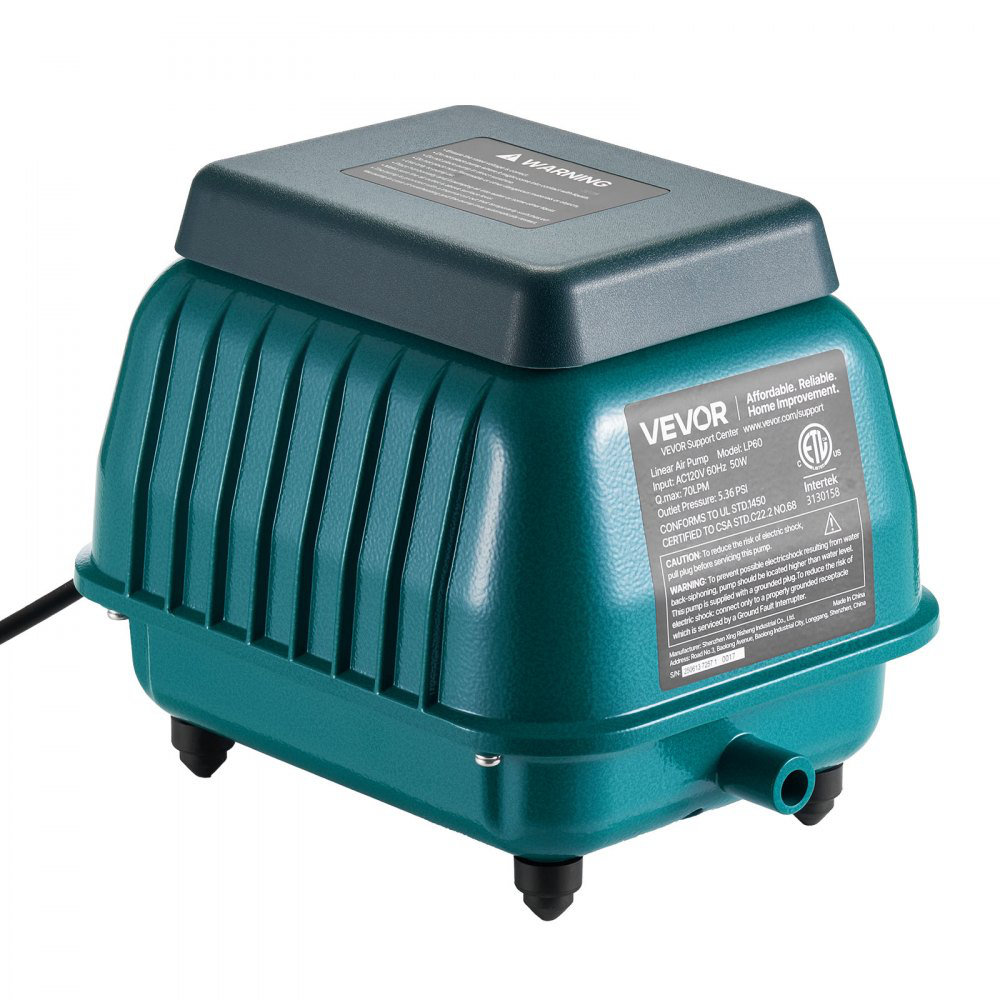17 Stories Linear Air Pump, 1110 GPH Air Flow, Septic Aerator Pump ...