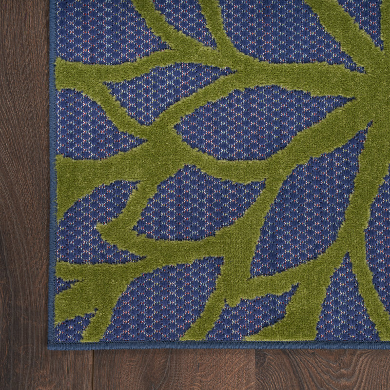 Winston Porter Manorma Blue Indoor/Outdoor Rug & Reviews | Wayfair
