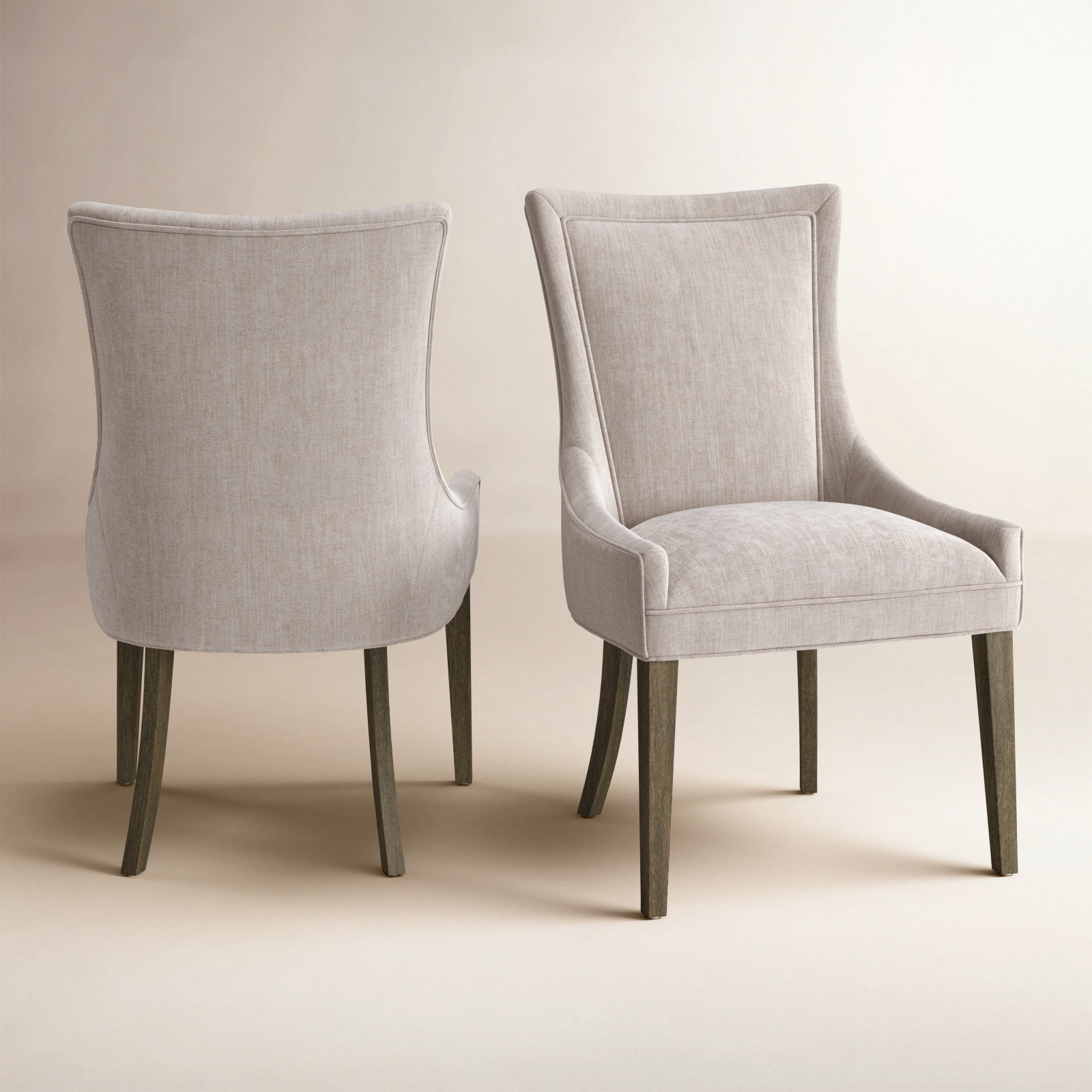 Madison Park Signature Ultra Upholstered Dining Chairs with High-Back ...