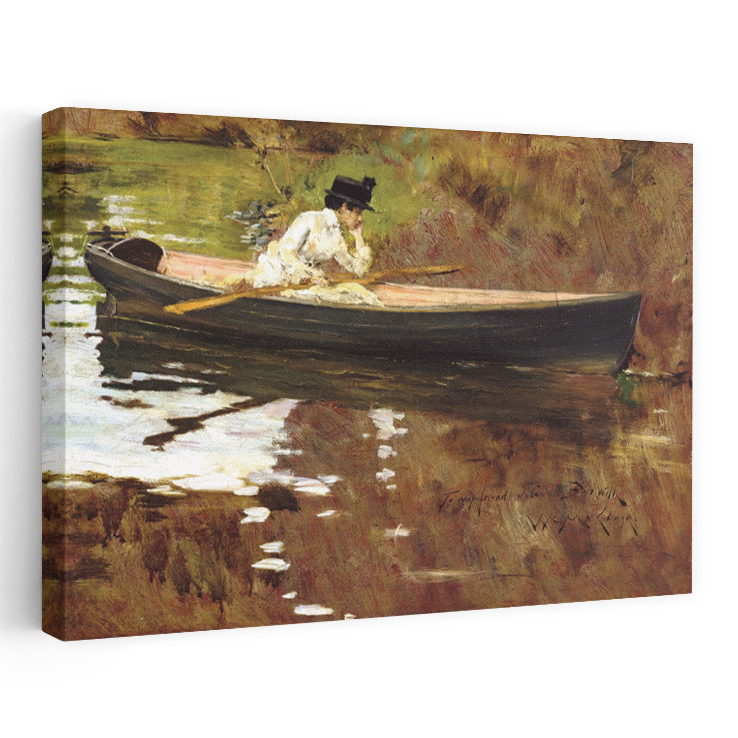 Lark Manor™ Mrs. Chase In Prospect Park - Contemporary Woman Boat River ...