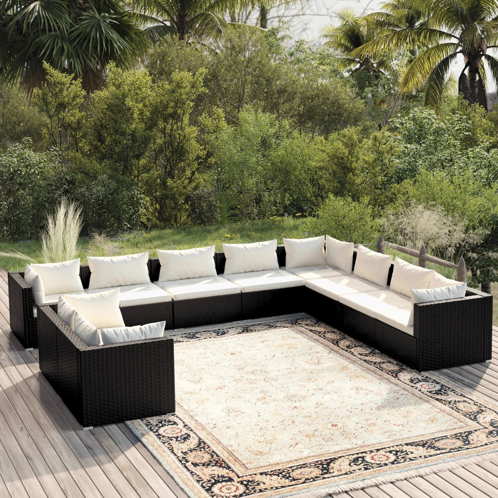 Latitude Run® Tomya Polyethylene (PE) Wicker Seating Group with Cushions - Wayfair Canada