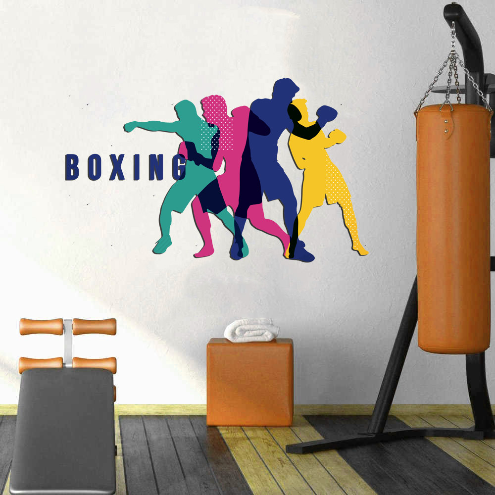 Hokku Designs Vinyl Wall Decal Fight Club Kickboxing MMA Fighters Gym ...