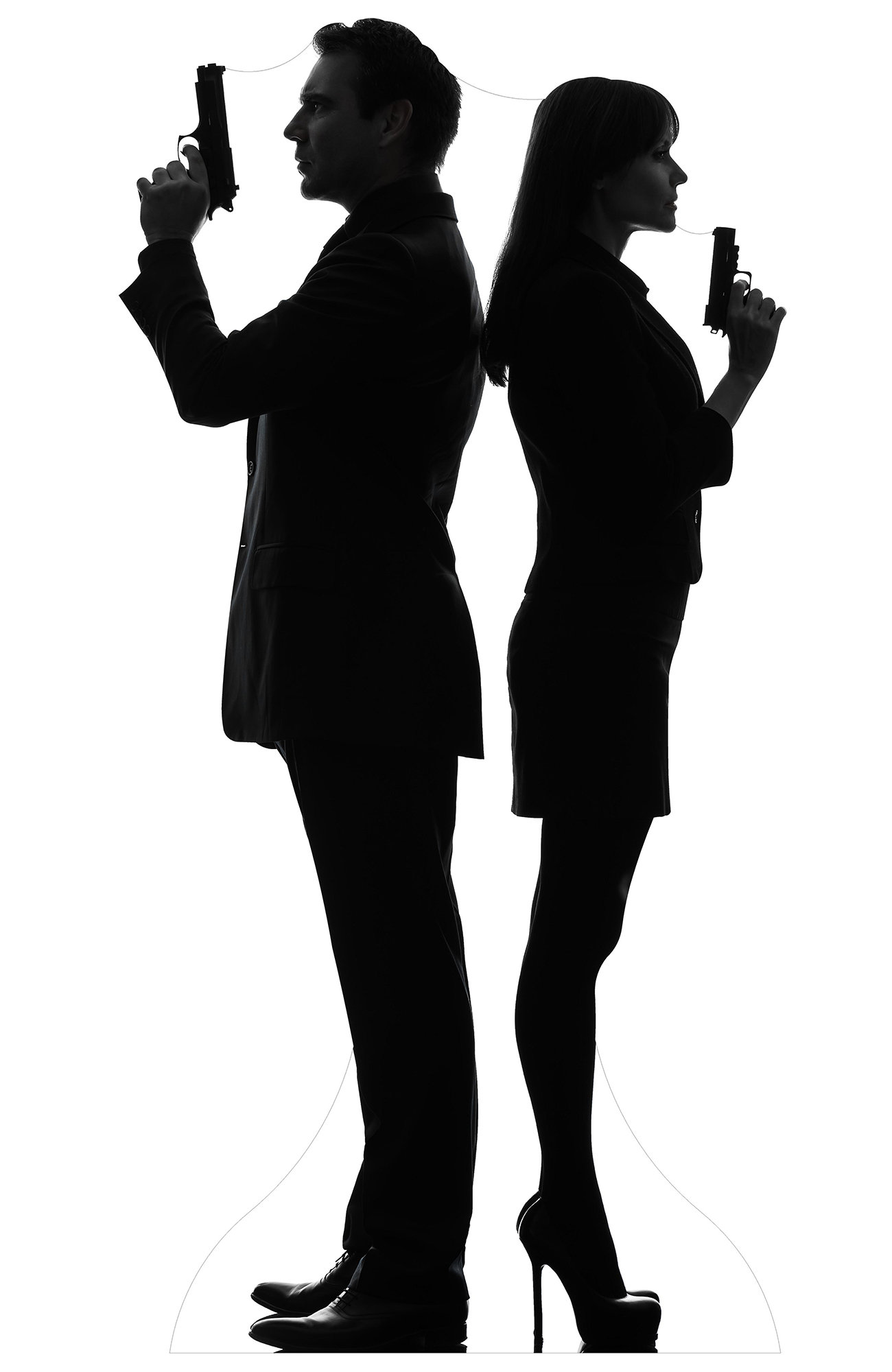 Star Cutouts Secret Agent Couple Cardboard Standup - Wayfair Canada
