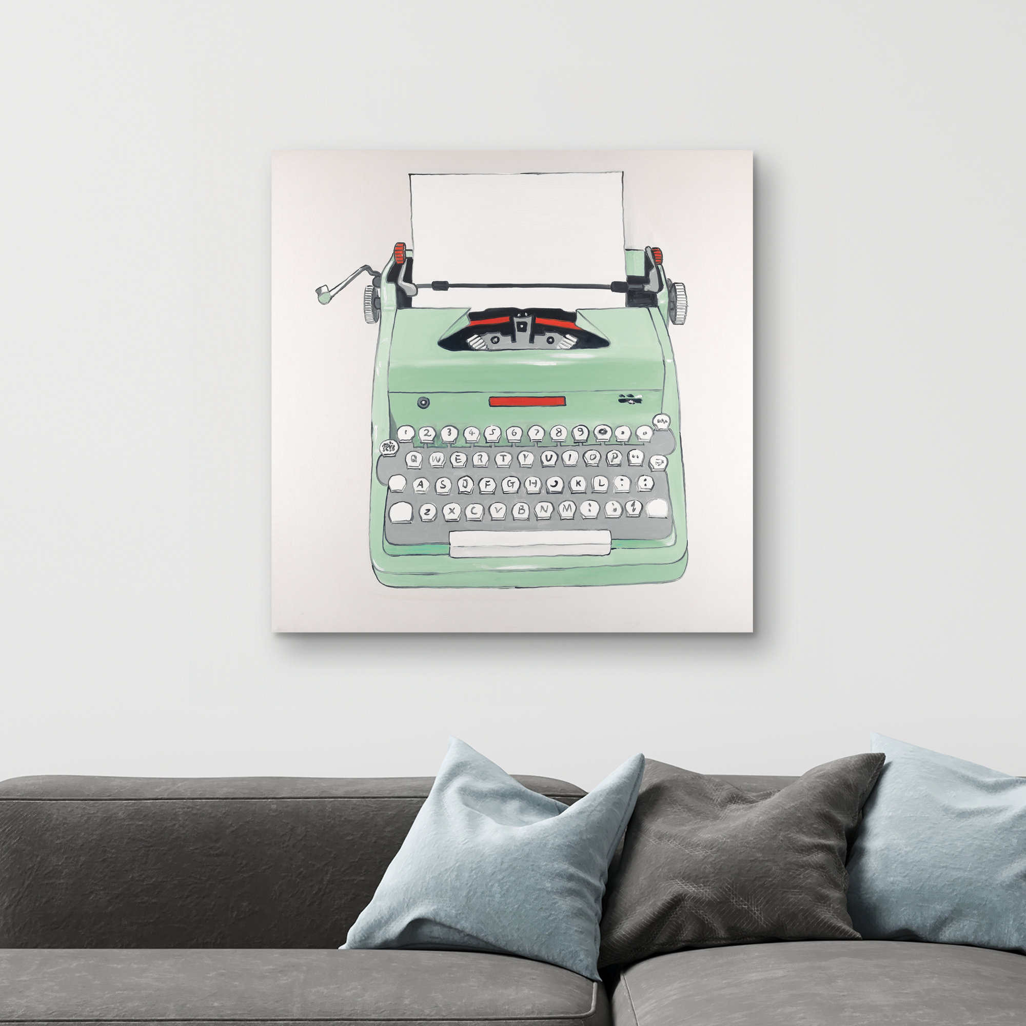 Begin Edition International Inc. Mint typewriter - 32"x32" art on ...
