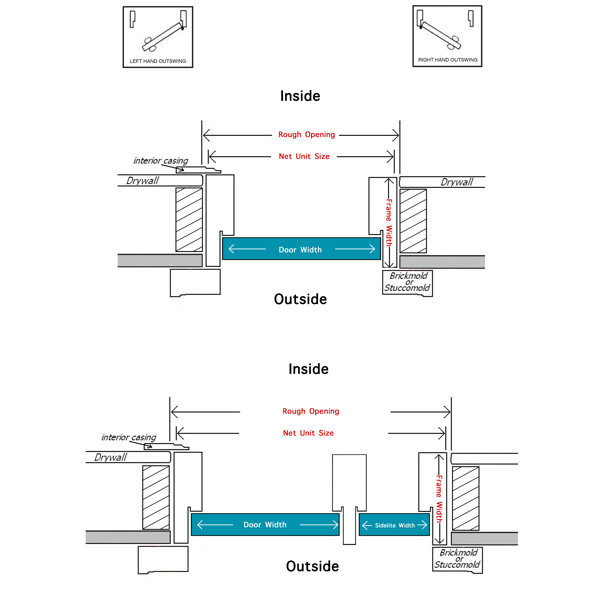 MMI DOOR Clear Glass Steel Prehung Front Entry Door | Wayfair