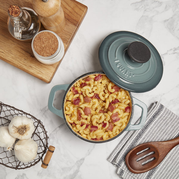 Smith and Clark Smith & Clark - Round Enamel Cast Iron Dutch Oven ...