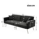 Fairmont Park Sofa Bed Adjustable Backrest Angles With Gold Legs ...