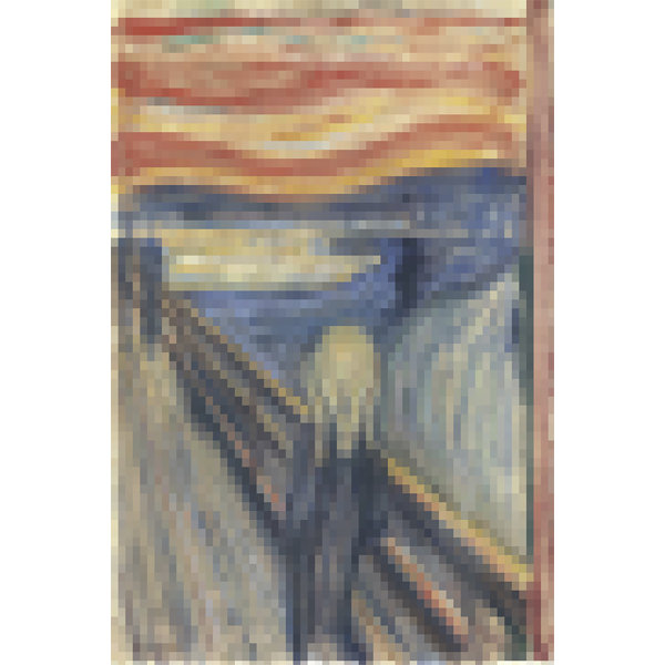Wrought Studio Erkam Pixelated The Scream On Canvas by Studio W Print ...