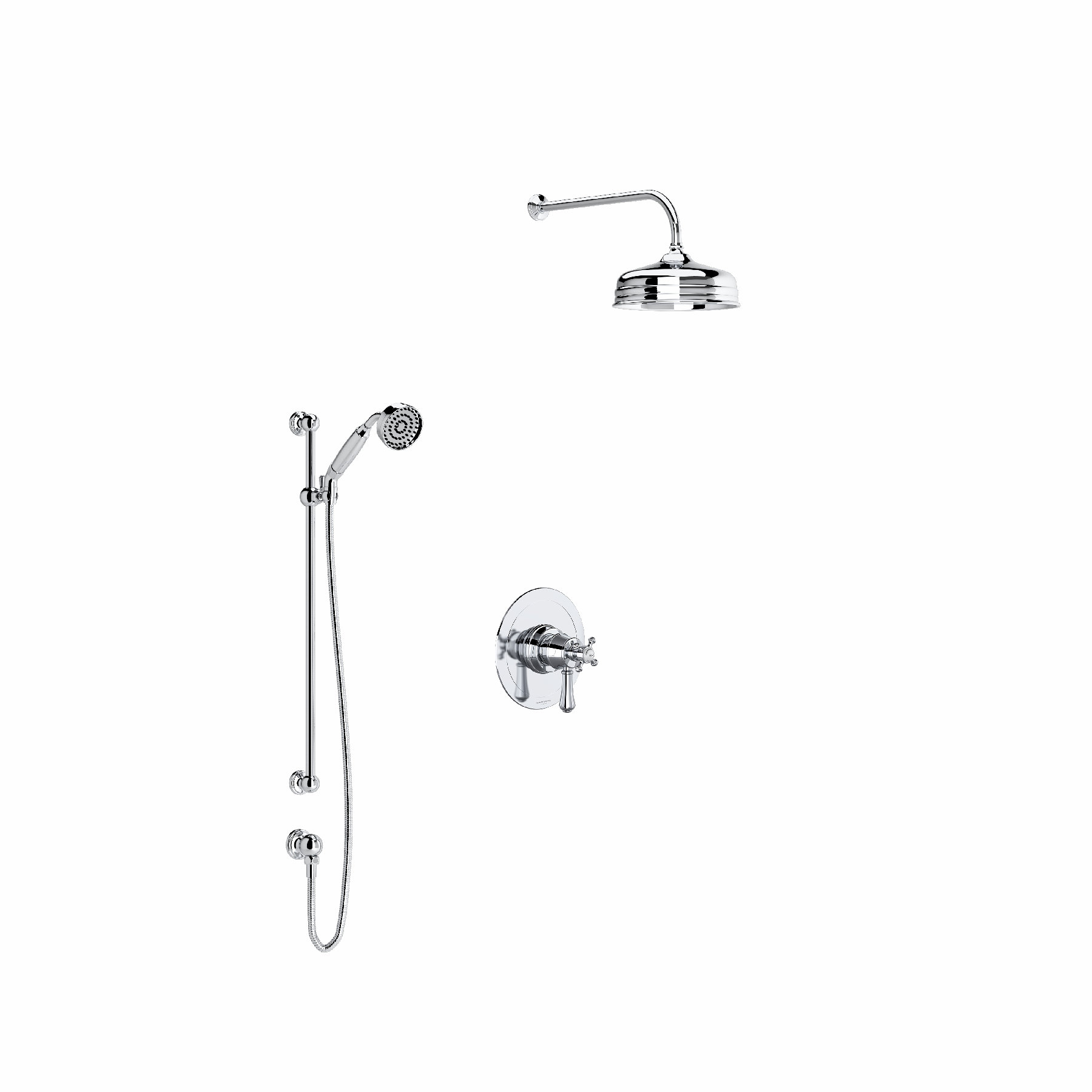 House of Rohl Georgian Era™ Complete Shower System with Rough in-Valve ...