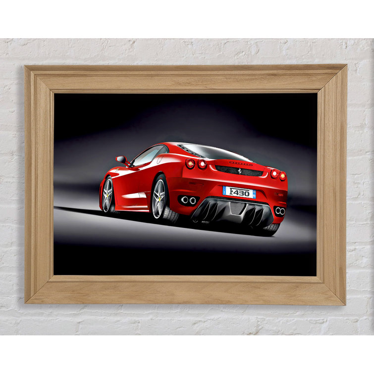 Bright Star Ferrari F430 Rear View - Single Picture Frame Art Prints ...