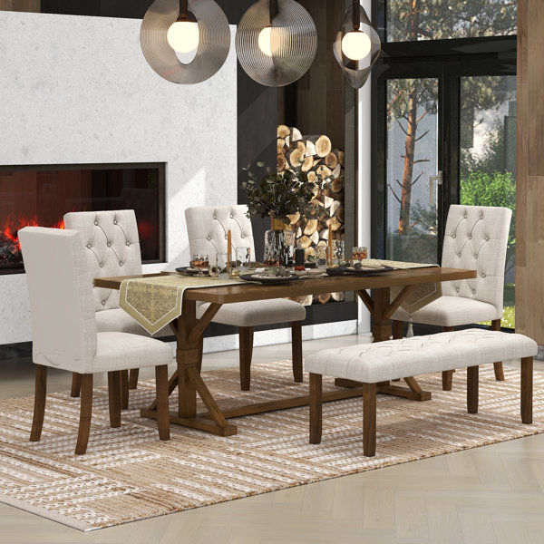 Winston Porter Invaldi 6 - Person Dining Set & Reviews | Wayfair