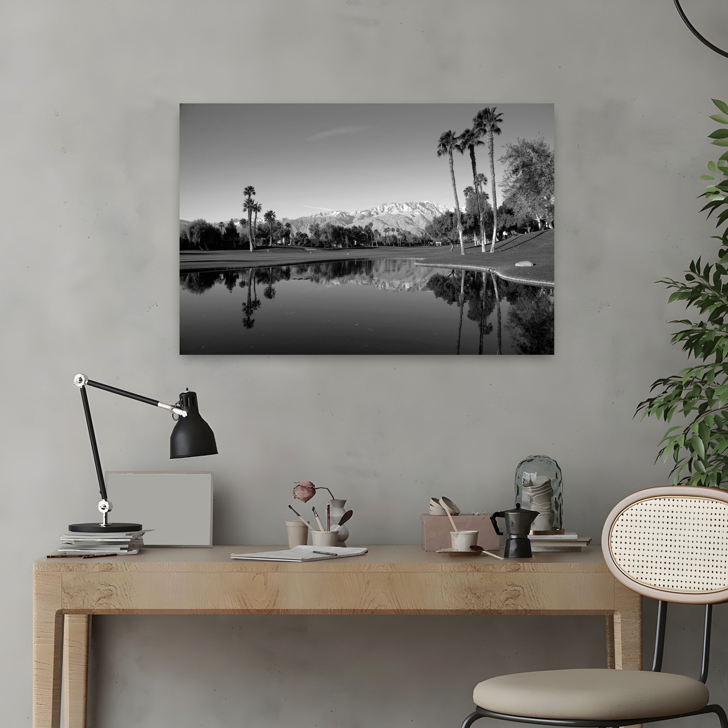 Latitude Run® Pond In A Golf Course Desert Princess Country Club Palm ...