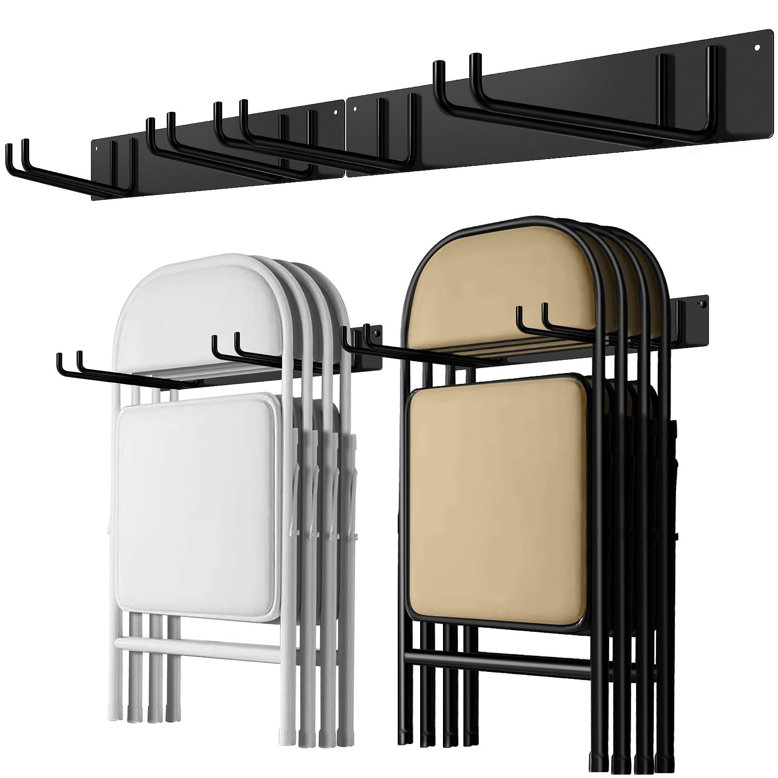 WFX Utility™ Folding Chair Storage Rack For Chair Organization And ...