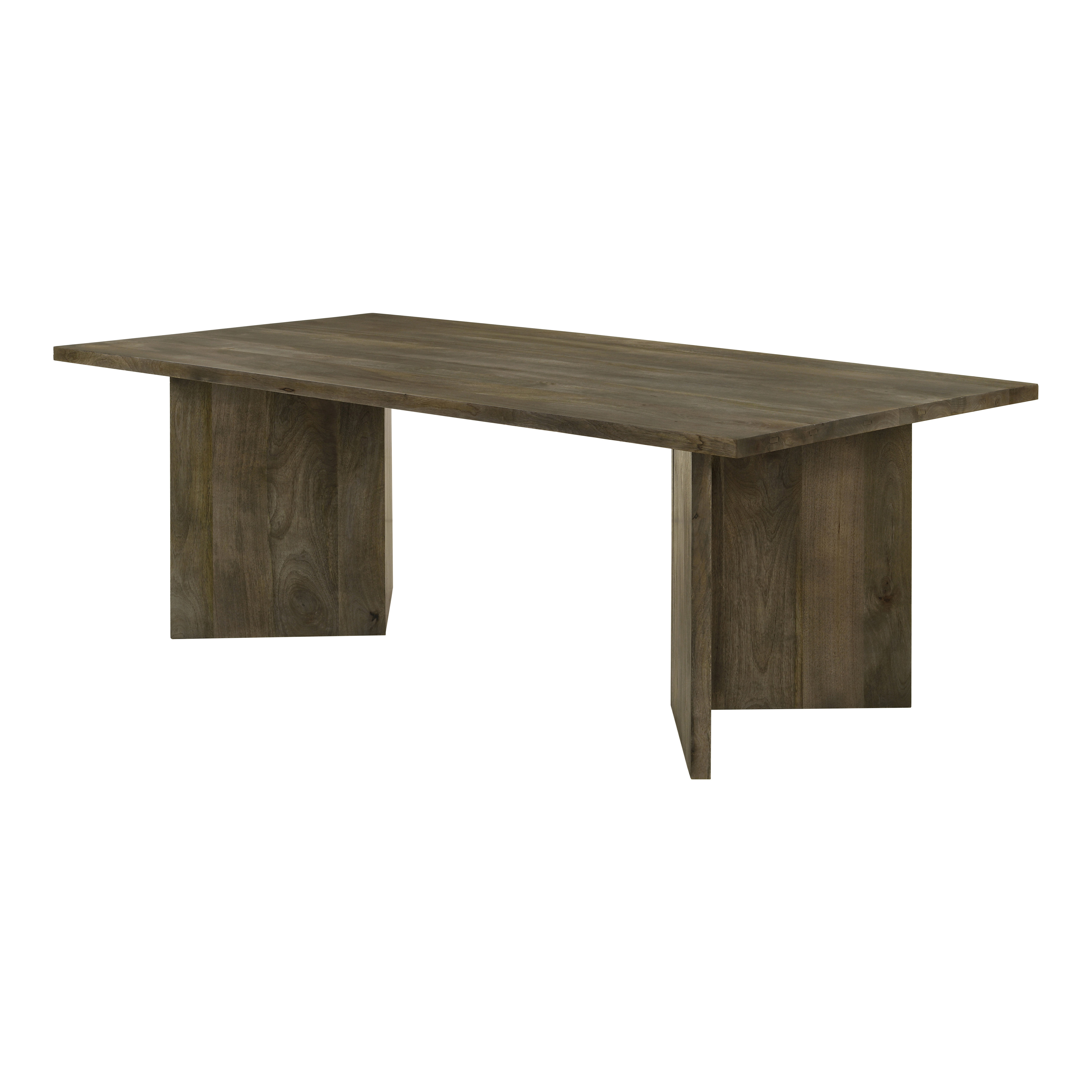 Millwood Pines Rectangular Solid Wood Dining Table in Brown | Wayfair