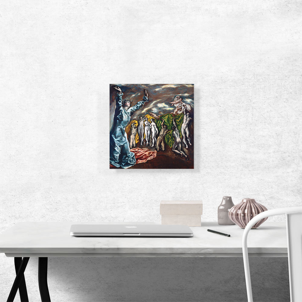ARTCANVAS The Vision of Saint John 1614 by El Greco - Wrapped Canvas ...