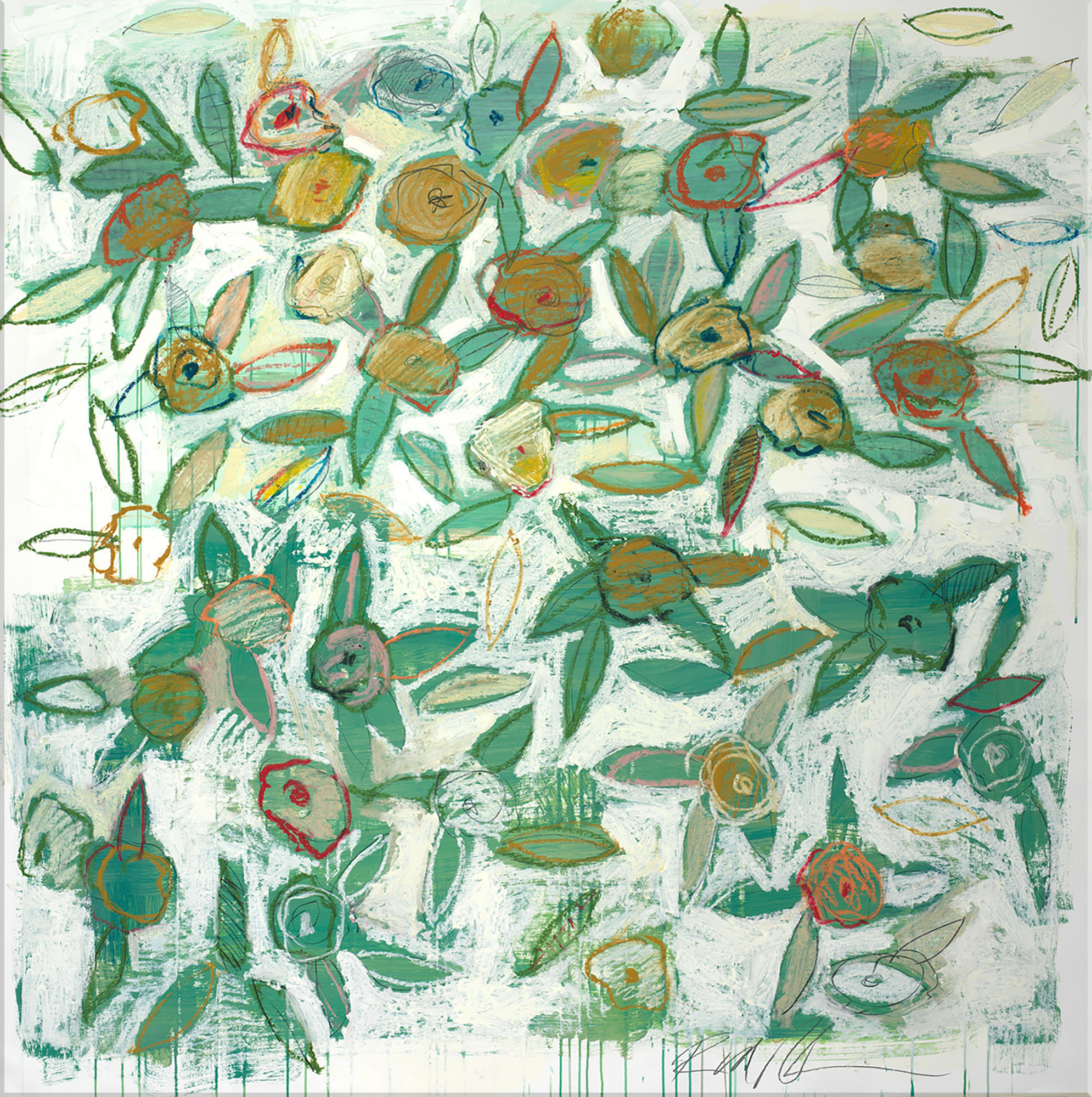 RFA Decor Drip Flower 2 by Robert Robinson - Wrapped Canvas Painting ...