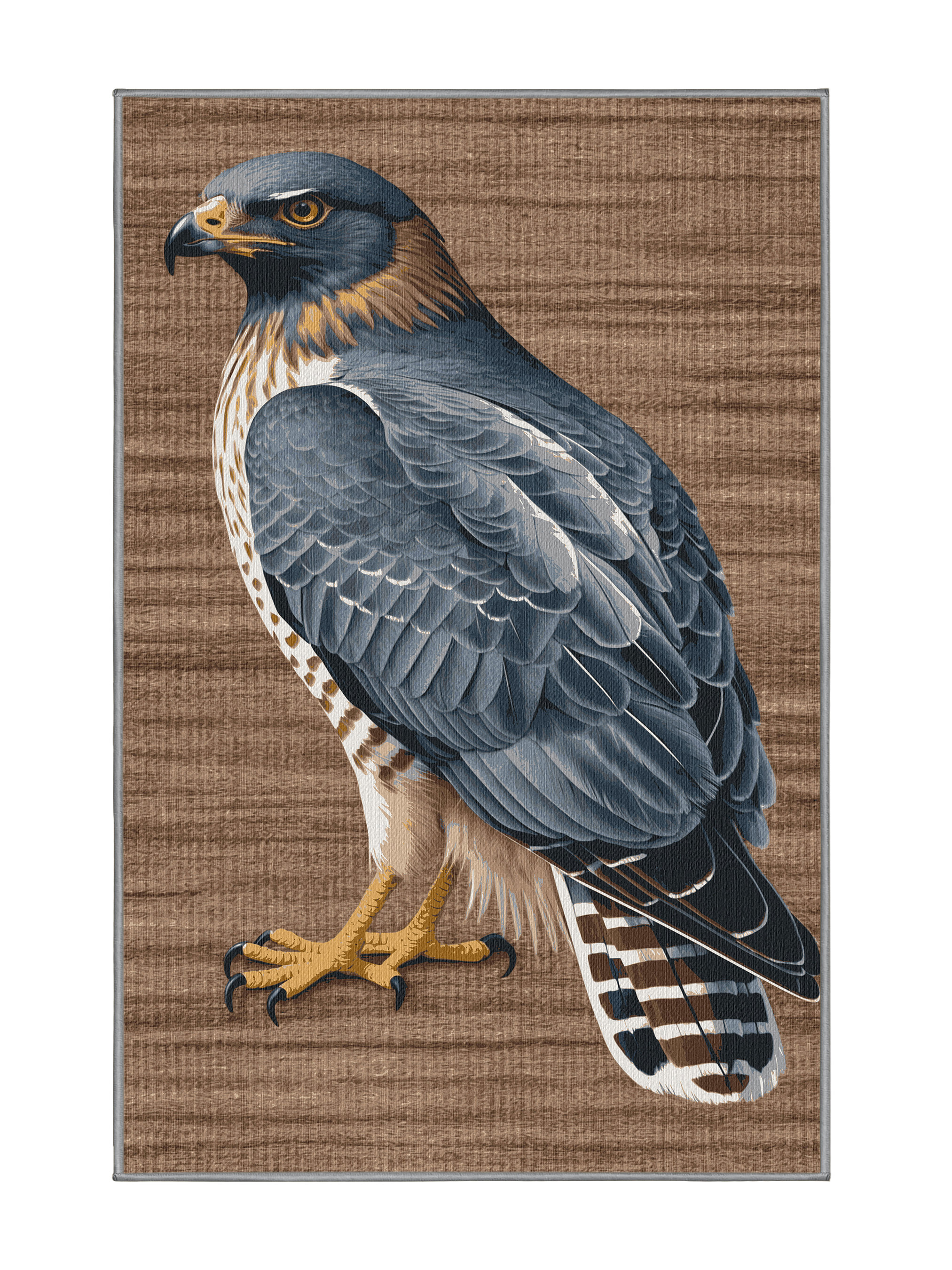 Foundry Select Washable Sharp shinned Hawk Birds Area Rug | Wayfair