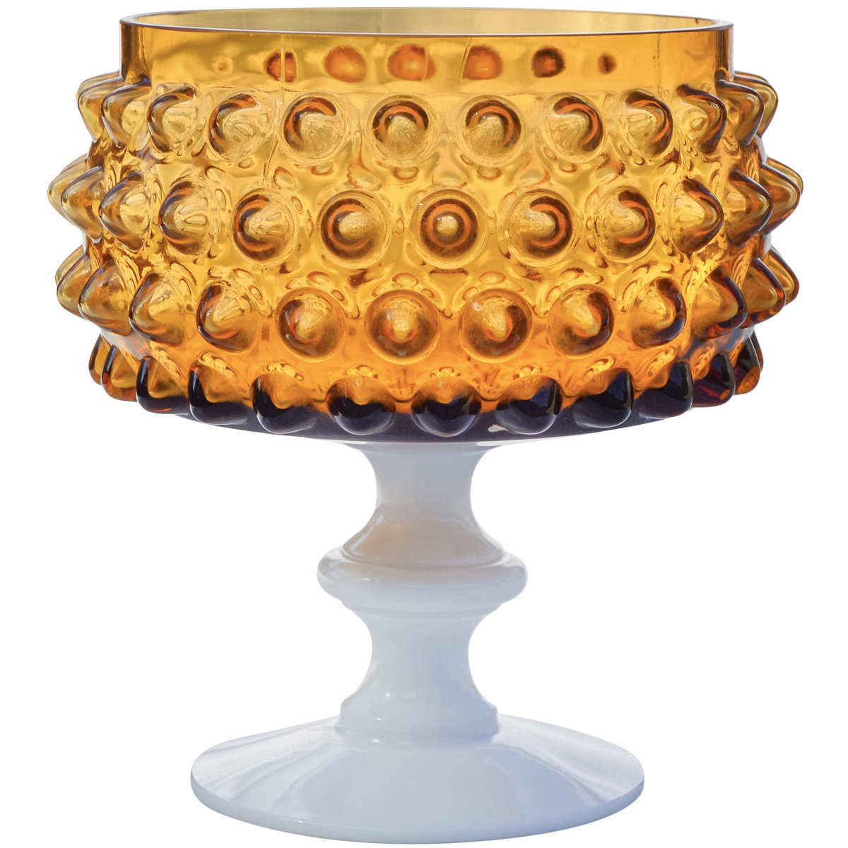 The Moroccan Room Mid 20th Century Handblown Textured Art-glass Bowl ...