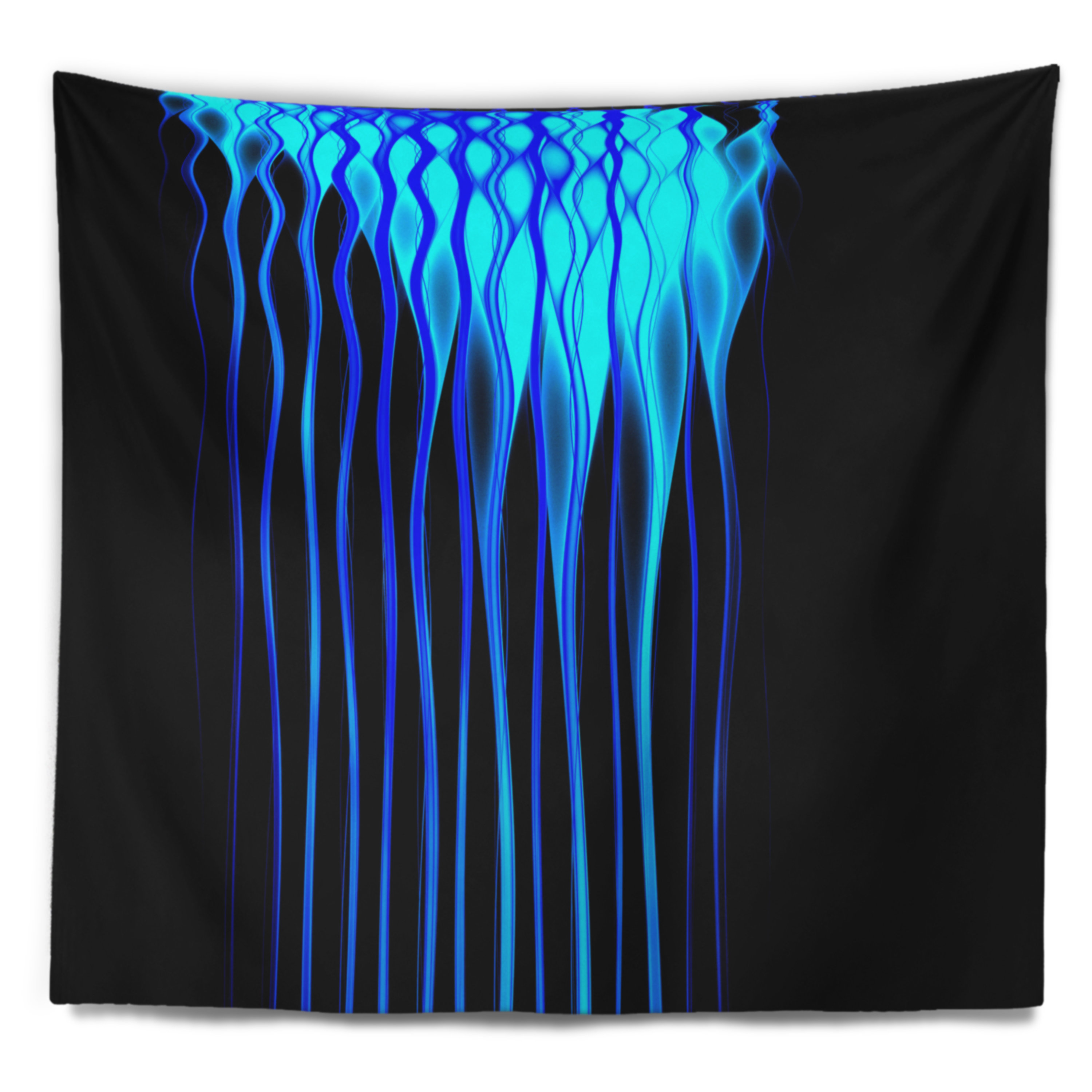 East Urban Home Abstract Flames Fractal Pattern Tapestry | Wayfair