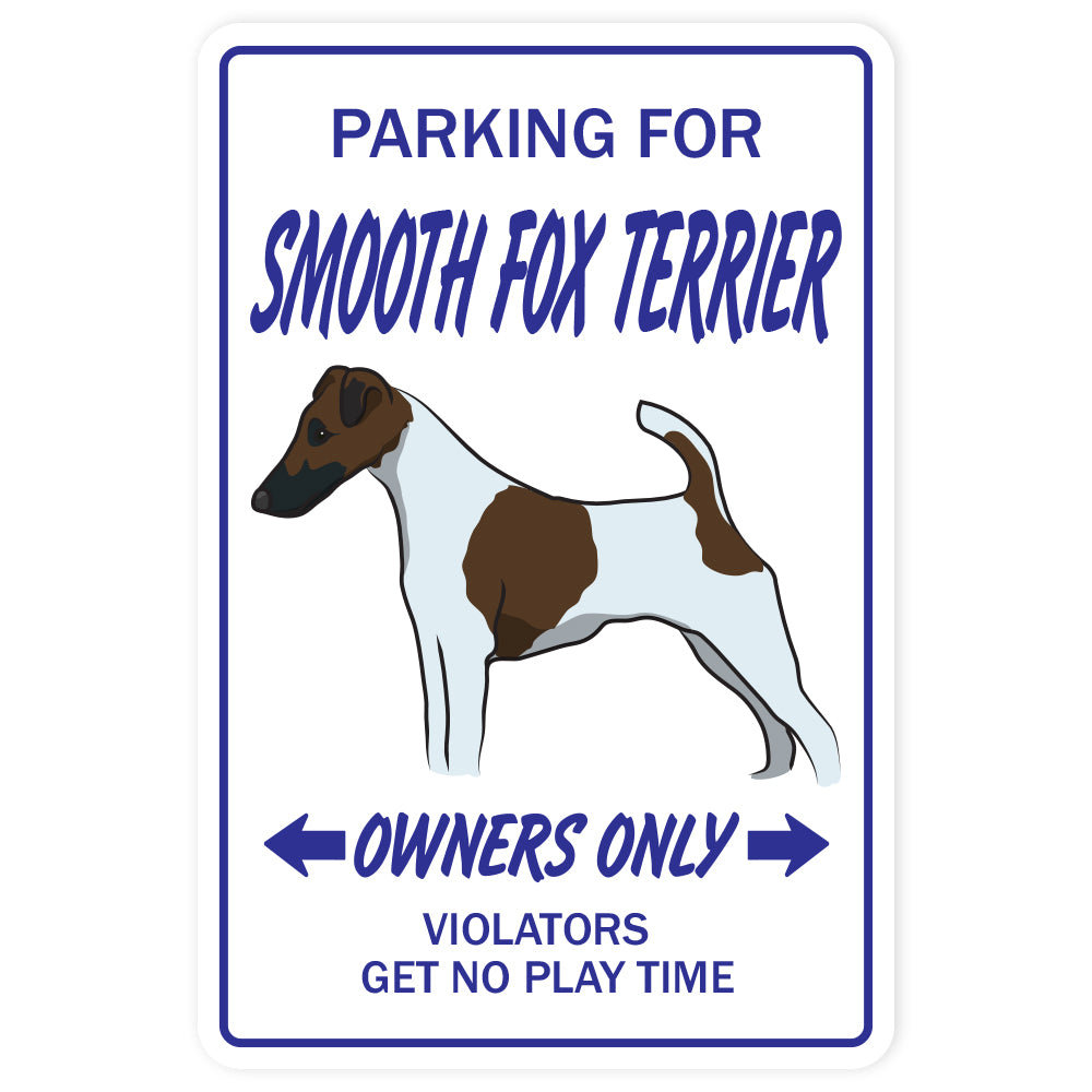 SignMission Smooth Fox Terrier Novelty Sticker Dog Pet Parking Road Vet ...