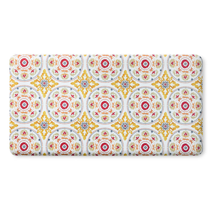 FIESTA Mali Tiles Geo Trellis Anti-Fatigue Comfort Non-Slip Kitchen Mat ...