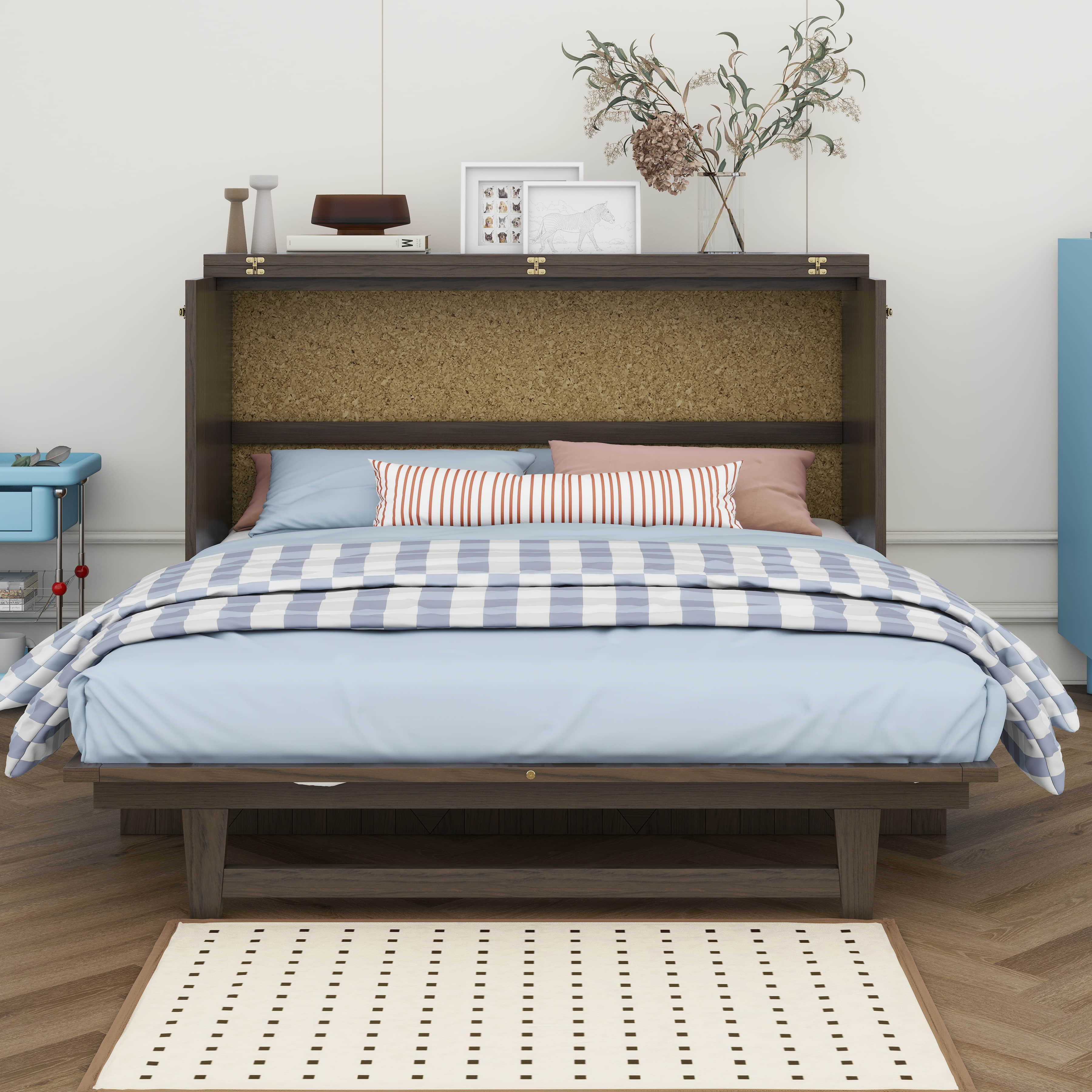 Latitude Run® Multi-Functional Murphy Cabinet Bed, Murphy Bed With ...