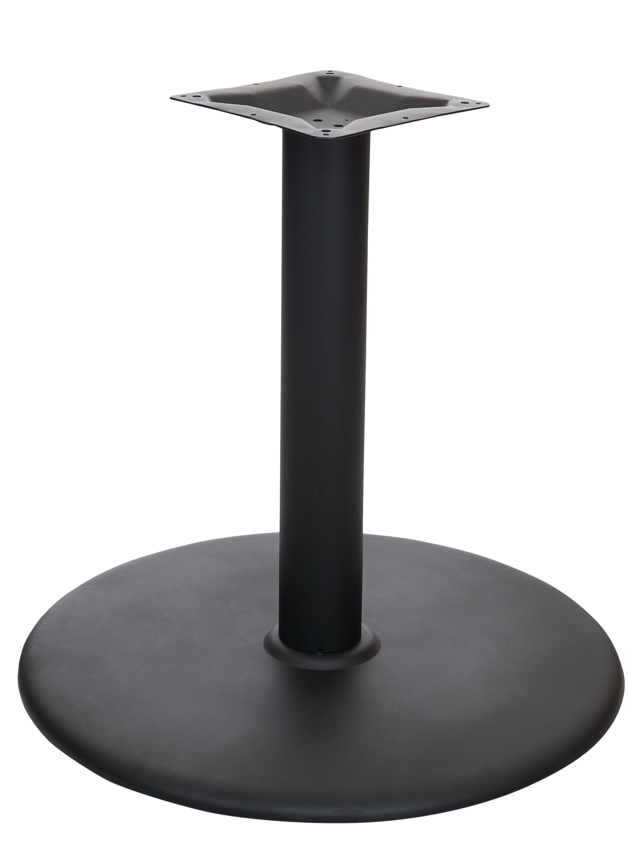 BFM Seating STB - Base de table ronde intérieure de 30 po à hauteur de 4 po - colonne noire ...