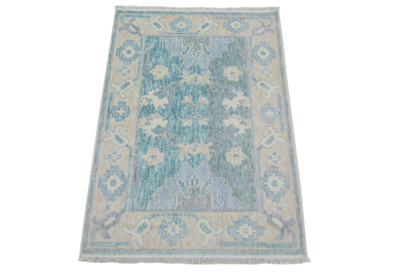 Home and Rugs 2x3 Green and Beige Turkish Traditional Rug | Wayfair