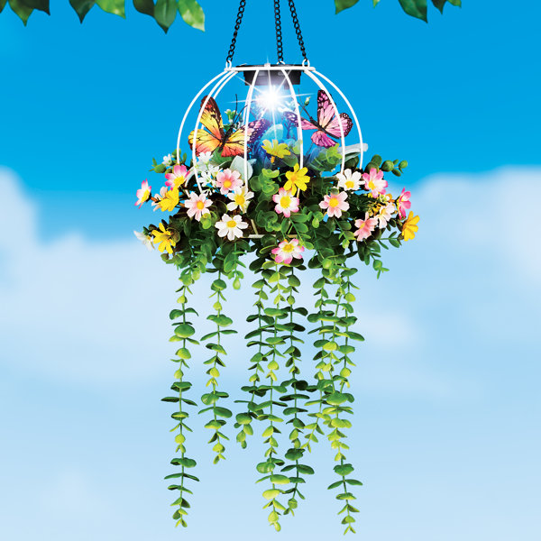 Arlmont & Co. Turnbull Solar Flower Dangler Wind Chime & Reviews | Wayfair