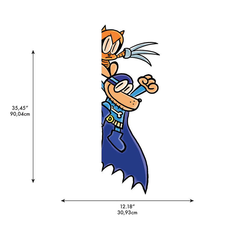 Room Mates Dog Man Supa Buddies Wall Decals | Wayfair
