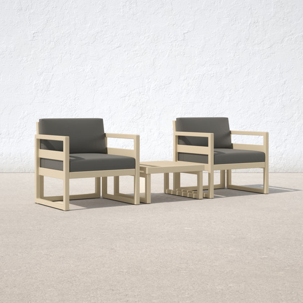 AllModern Kalani 2 - Person Outdoor Seating Group with Cushions ...