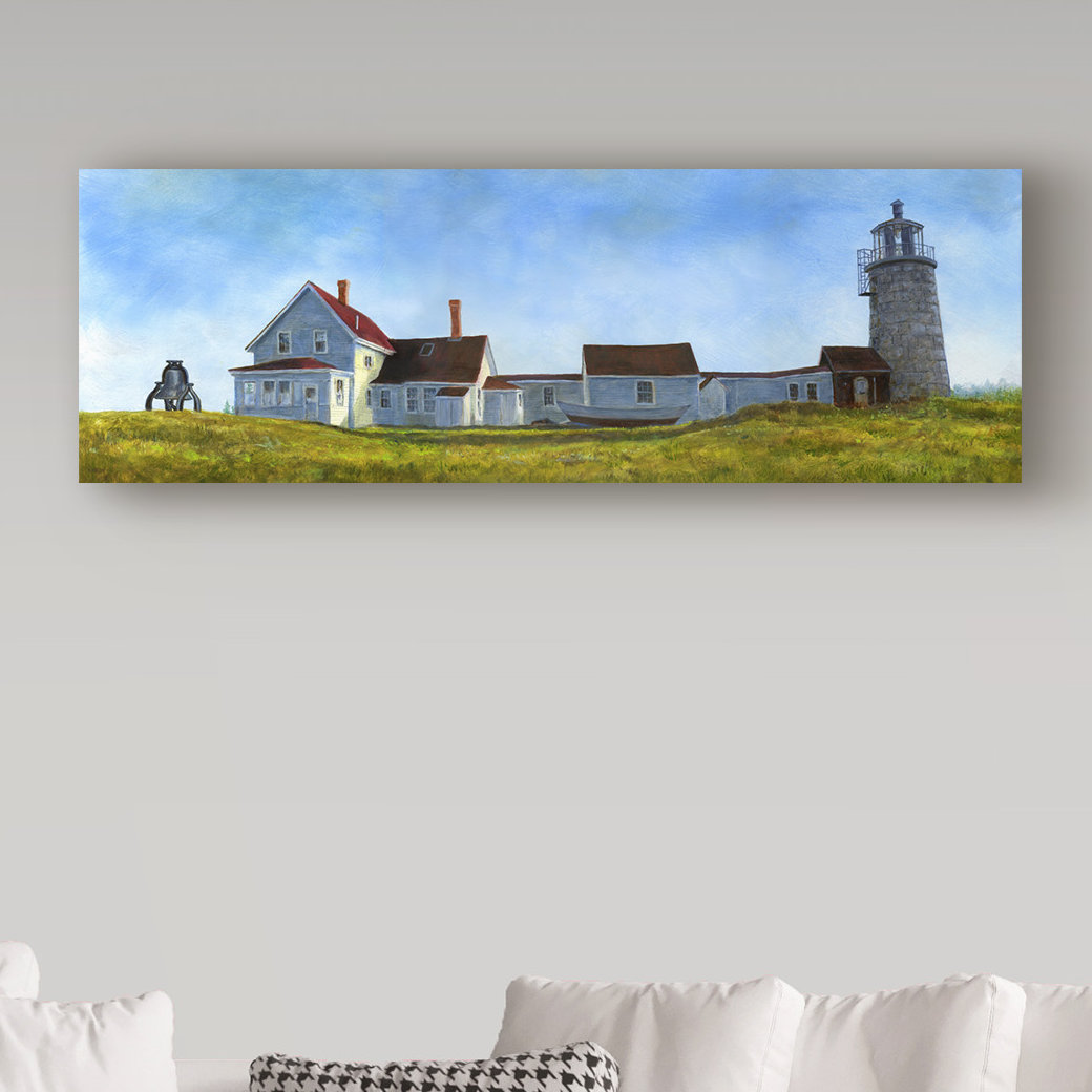 Trademark Fine Art Monhegan island Light by John Morrow - Print on ...