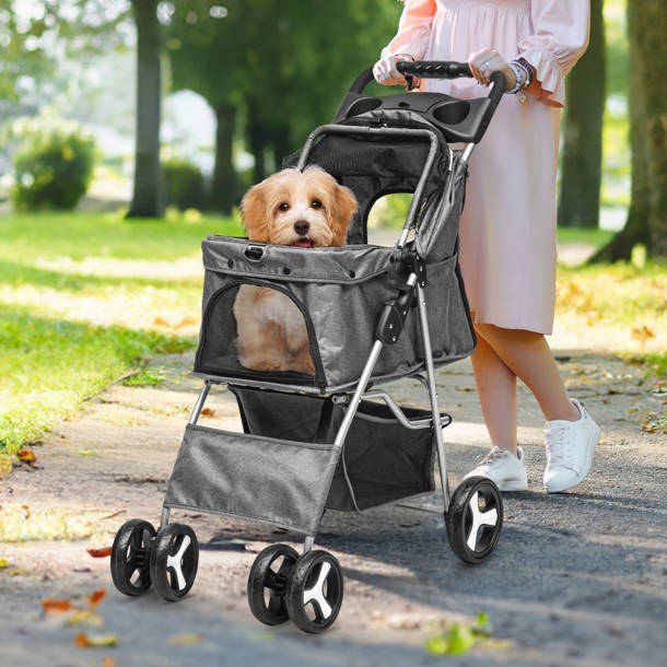 AmorosO Foldable Pet Stroller & Reviews | Wayfair