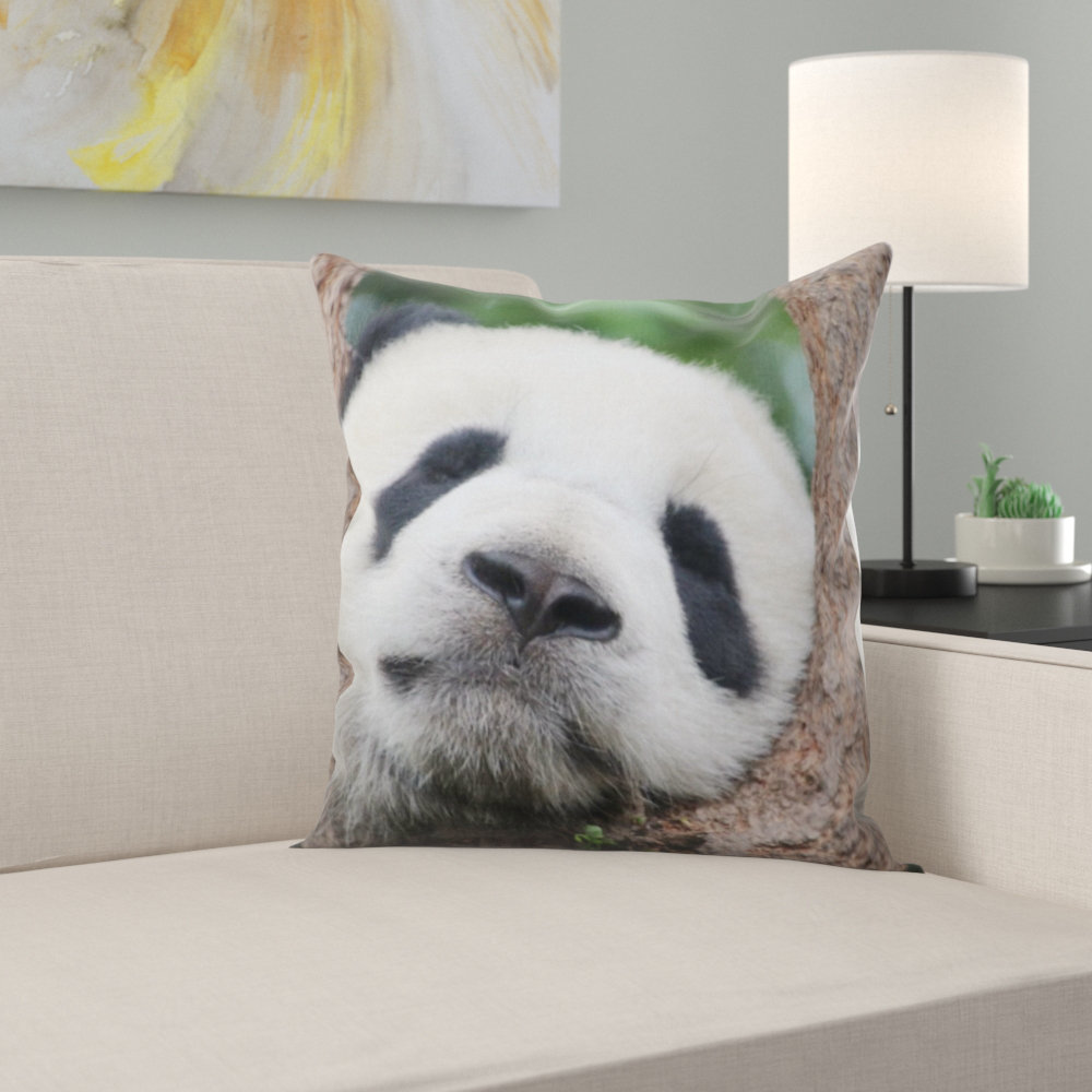 East Urban Home Panda Throw Pillow | Wayfair