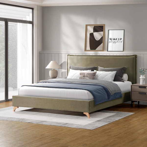 DG Casa Lottie Queen Flange Edge Bed Olive - Wayfair Canada