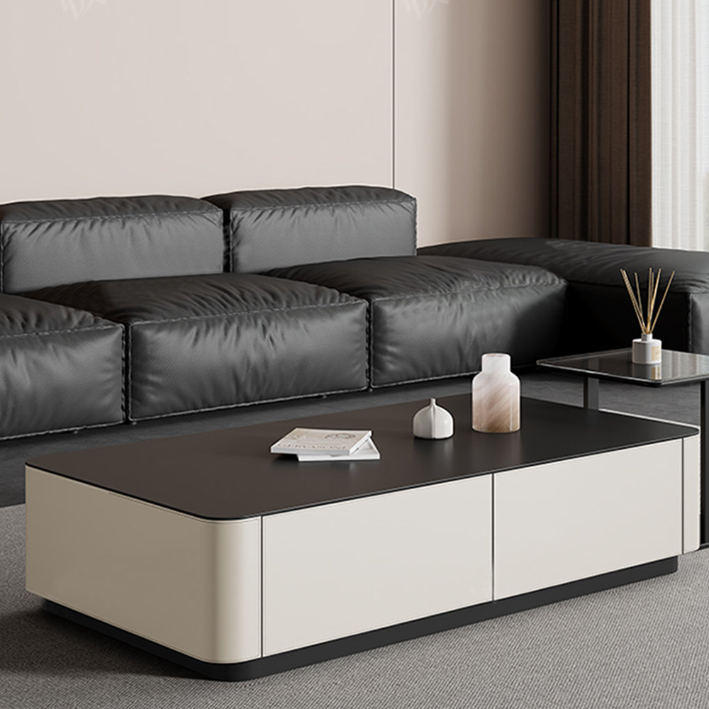 Bkoksety Solid wood advanced simple rock plate tea table | Wayfair