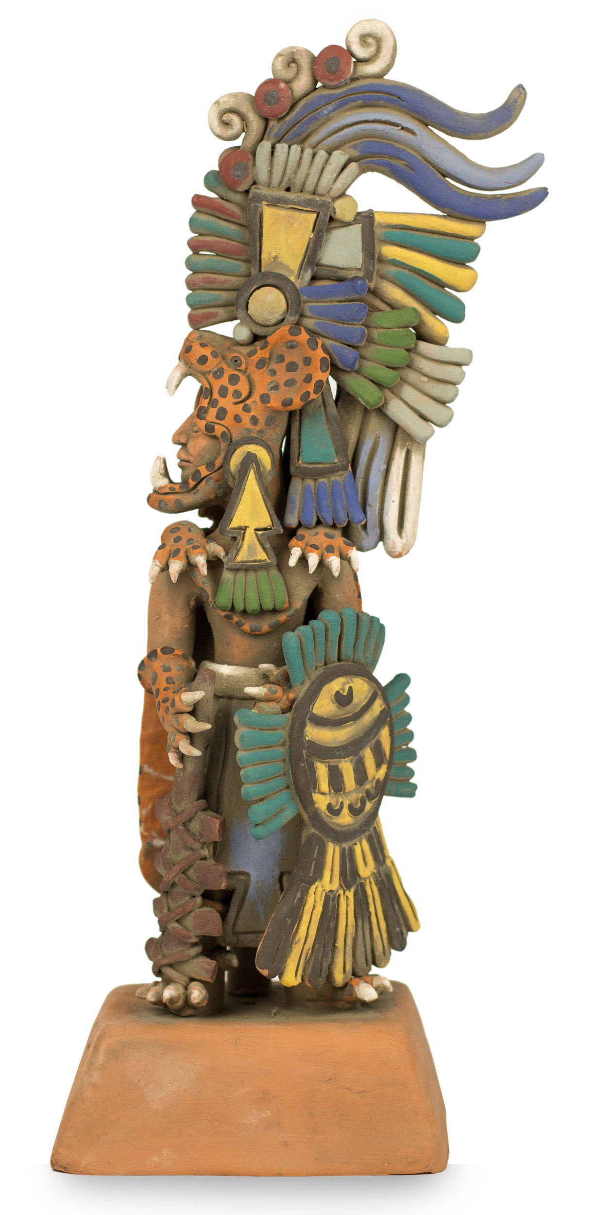 World Menagerie Franzella Jaguar Warrior Ceramic Figurine | Wayfair