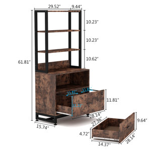 Latitude Run® 29.52'' Wide 2 - Drawer Filing Storage Cabinet & Reviews ...