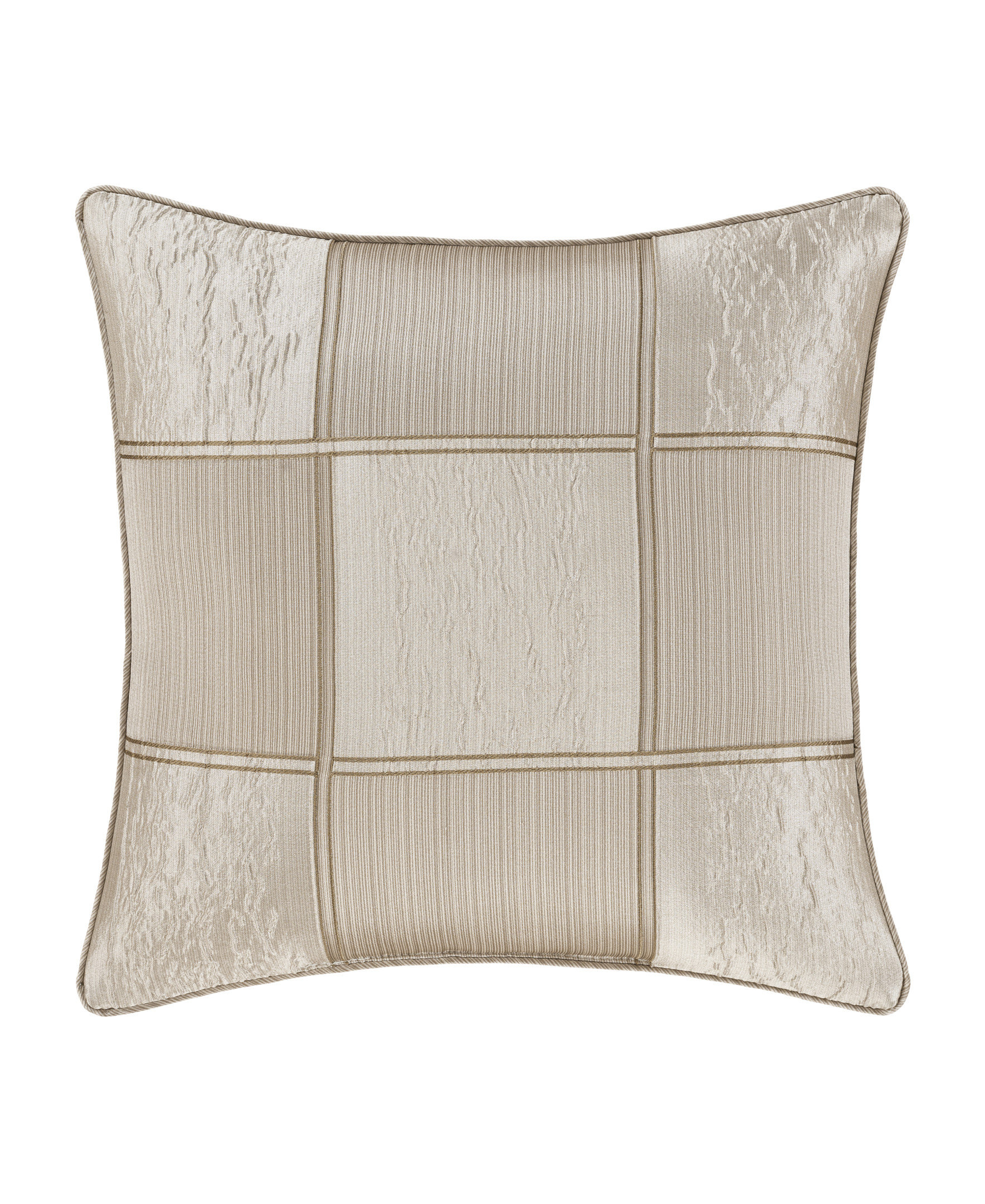 Five Queens Court Benton Flax Square Decorative Throw Pillow | Wayfair