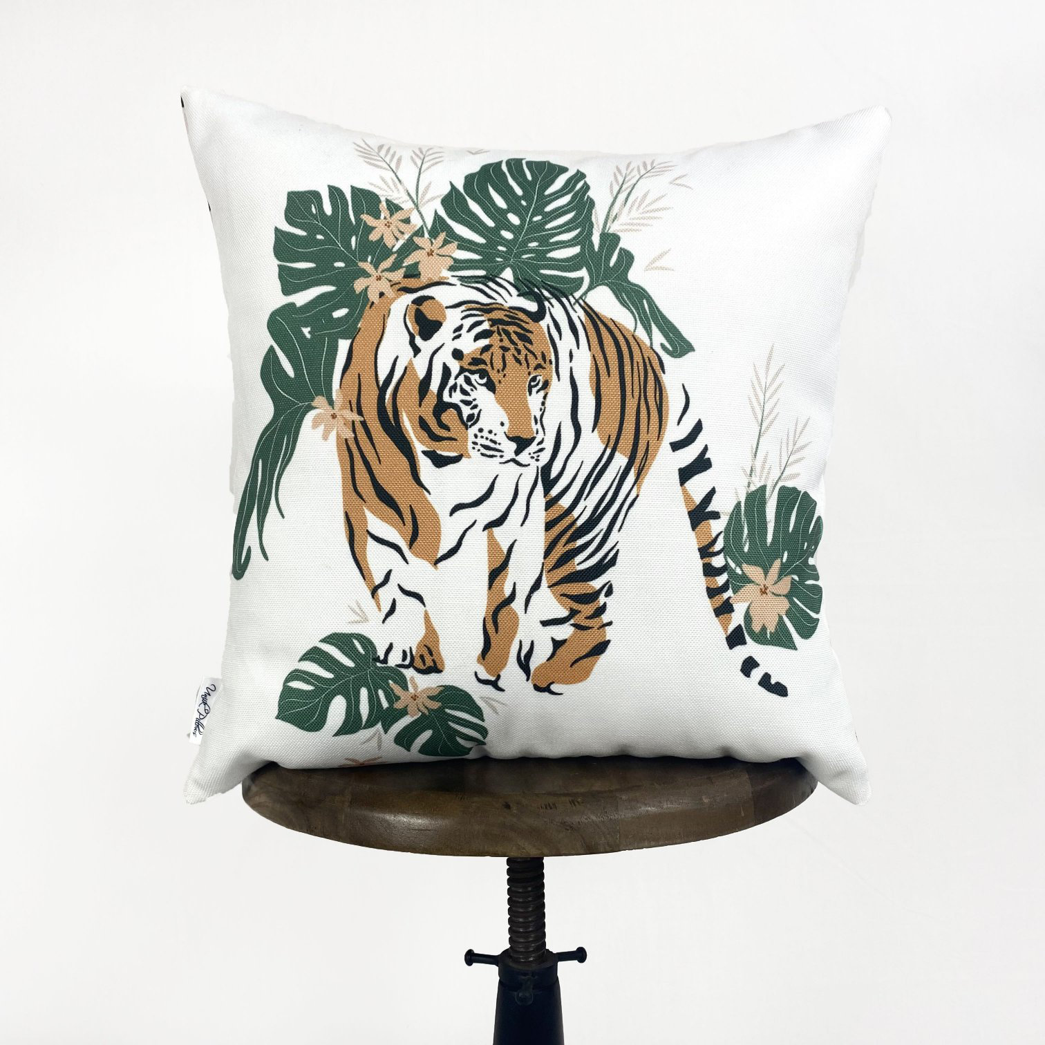 UniikPillows Tiger | Tiger Decor | Tiger Print | Leaves | Decorative ...