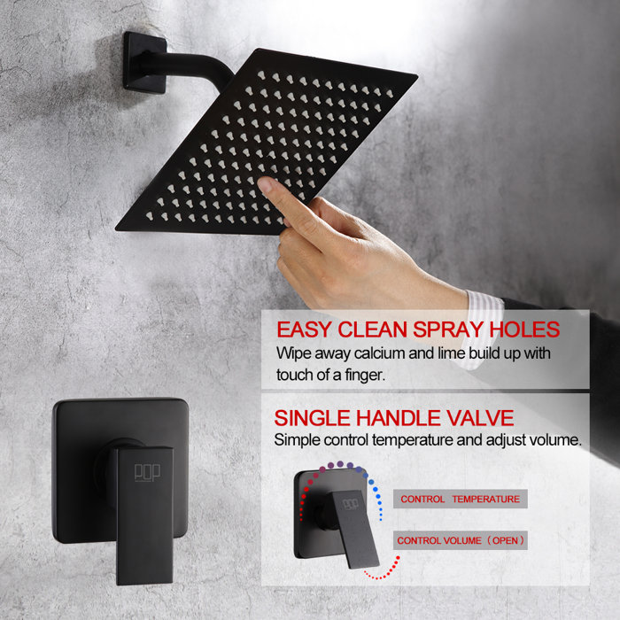 POP Sanitary ware Shower Faucet with Rough in-Valve & Reviews | Wayfair